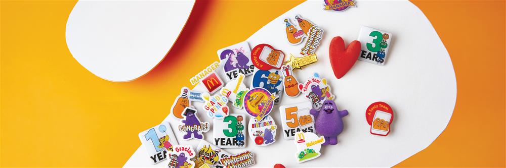 Lapel Pins - Smilemakers | McDonald's approved vendor for branded merchandise